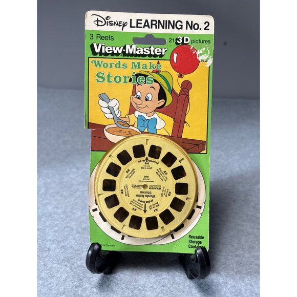 View Master | Toys | Vintage 987 Disney Viewmaster Learning No 2 Words Make Stories 3 Reels 21 3 ...